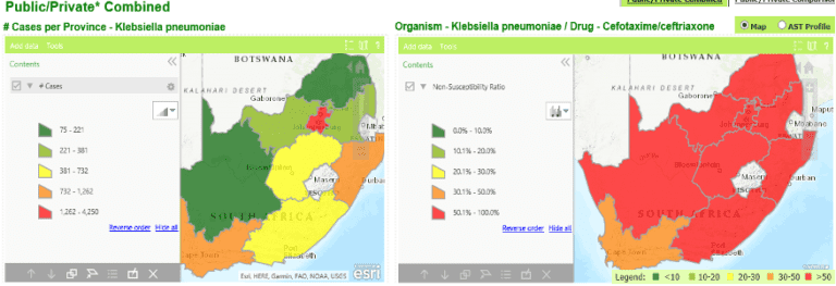 Antimicrobial resistance maps - Public Health Bulletin South Africa